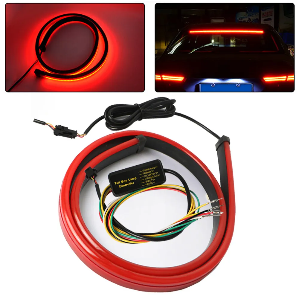 Car Interior Led Light Strips, Universal Flexible LED Brake Lights ...