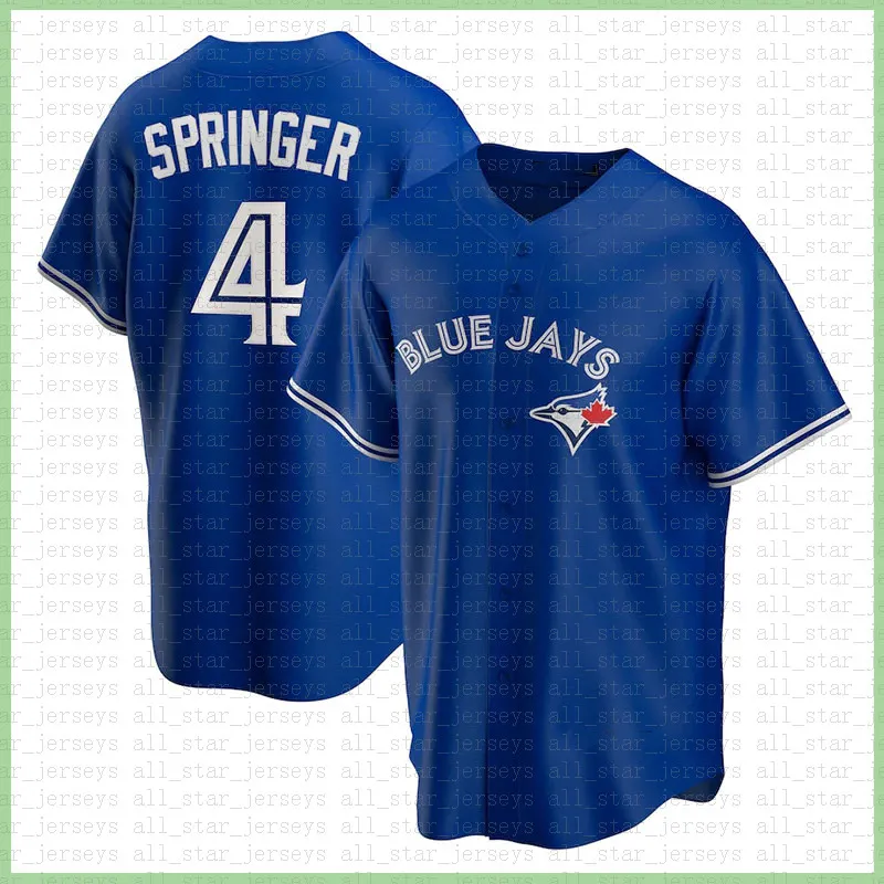 Toronto Custom 4 George Springer Baseball Jersey 27 Vladimir Guerrero ...