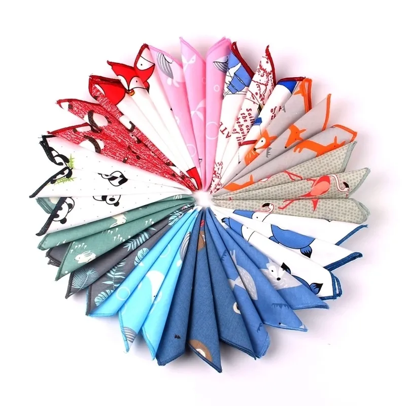Cartoon Animal Pocket Square Chest Towel Hanky For Men And Women ...