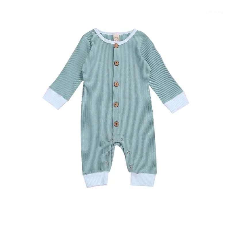 DHgate.com:Newborn Baby Boy Girl Romper Jumpsuit, Casual Plain Long ...