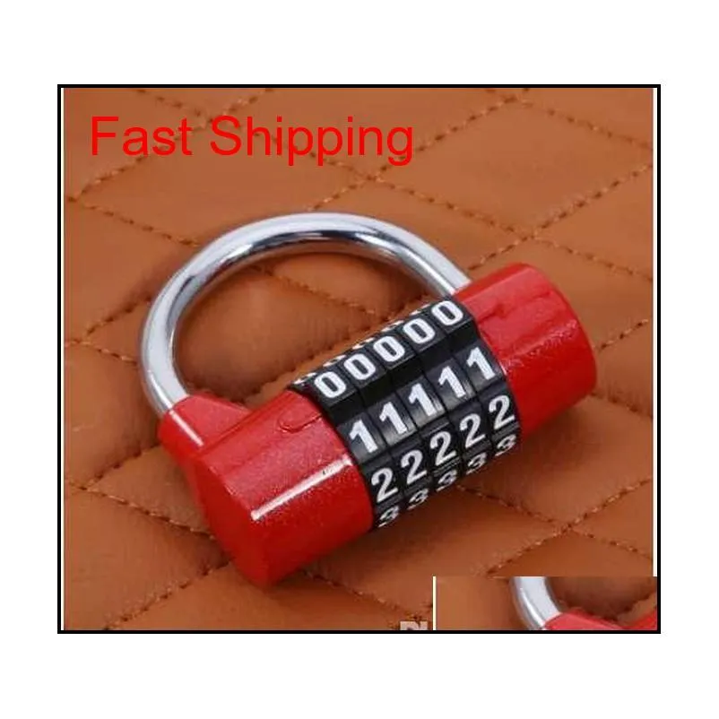 DHgate.com:5-Digit Wide Shackle Combination Padlock for Gym, Cabinet ...