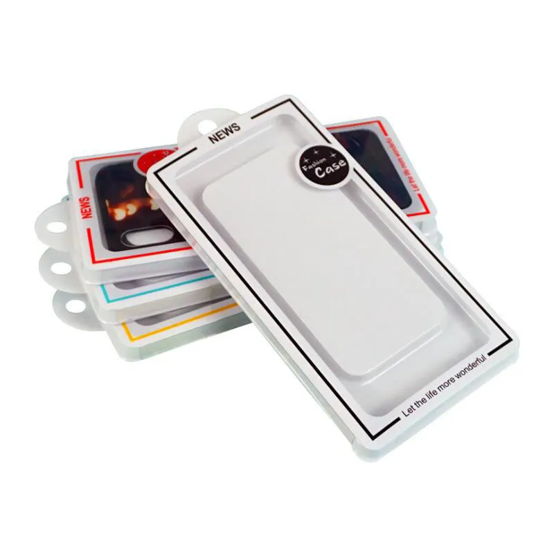 Custom Phone Case Boxes: Simple Pull PVC Packaging Clear Display Box ...