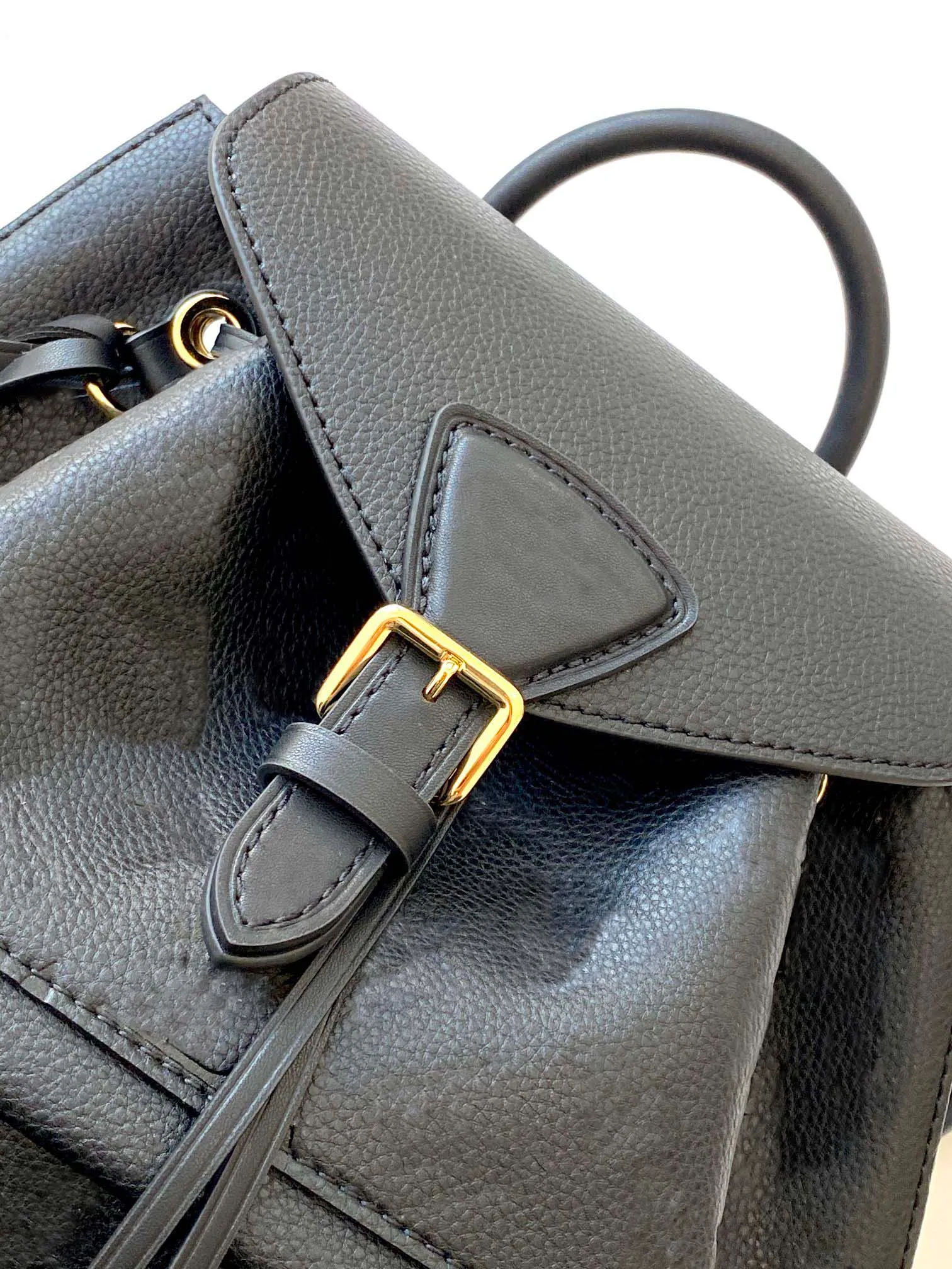 DHgate.com:Embossed Leather School Backpack with Removable Strap- Cream ...