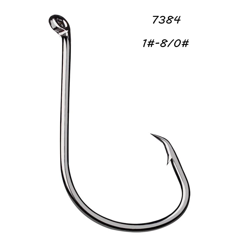 DHgate.com:200pcs/lot 9 Models 1#-8/0# 7384 Crank Hook High Carbon ...