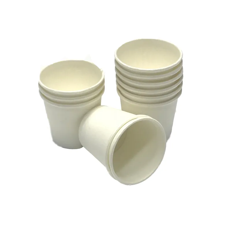 1000 Mini Paper Tasting Cups - 2oz/60ml White/Brown Sample Cups for ...