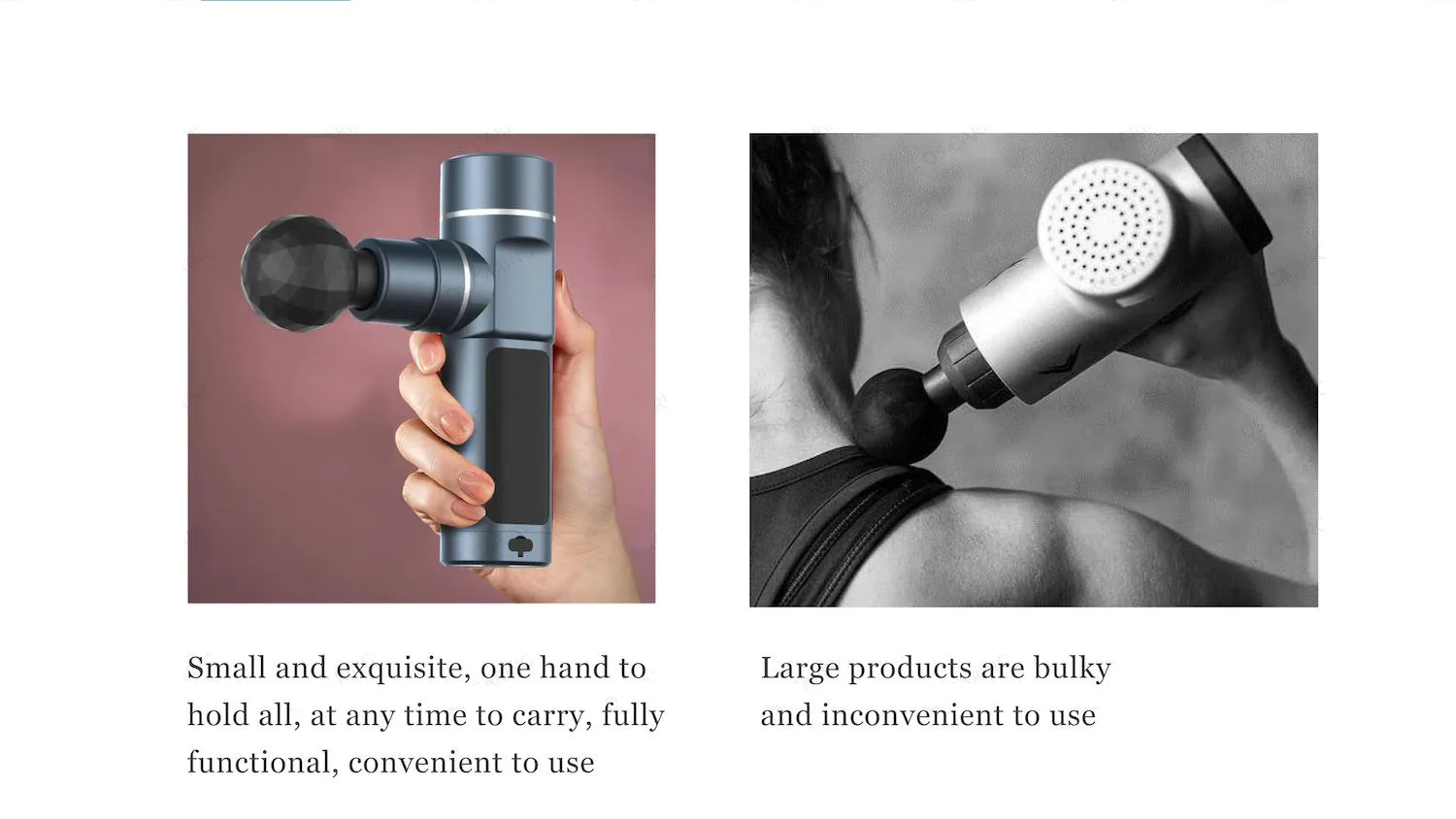 Mini Muscle Massage Gun, Electric Handheld Deep Tissue Massager For ...