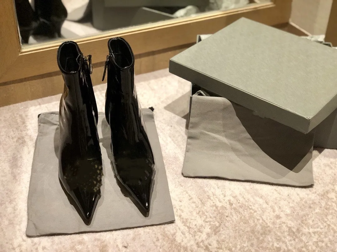 Elegant Pointed Toe High Heels: Premium Black Pumps with Dust Bag & Box ...