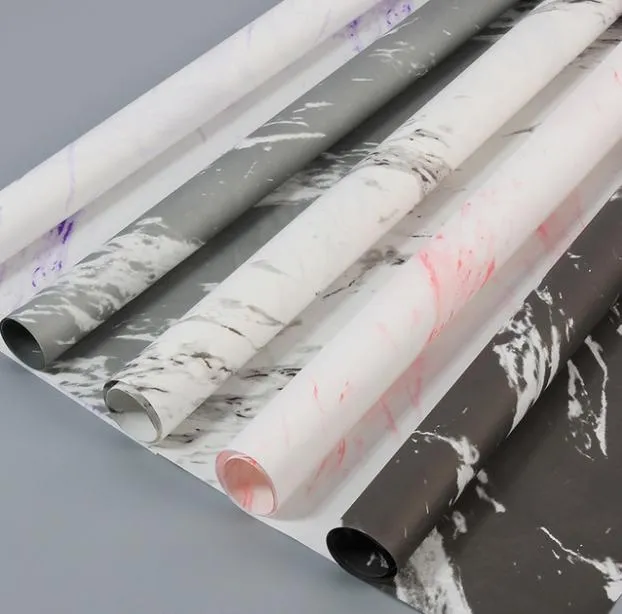 Marble Flower Gift flower gift wrapping paper - 60x60cm - Ideal for DIY ...