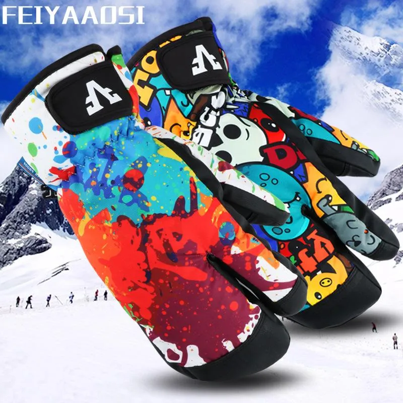DHgate.com:Winter Ski Gloves, Warm Waterproof Three Fingers Gloves for ...