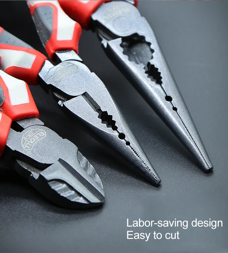 ELECALL Wire Cutter Pliers Long Nose Nippers Diagonal Beading Cable ...