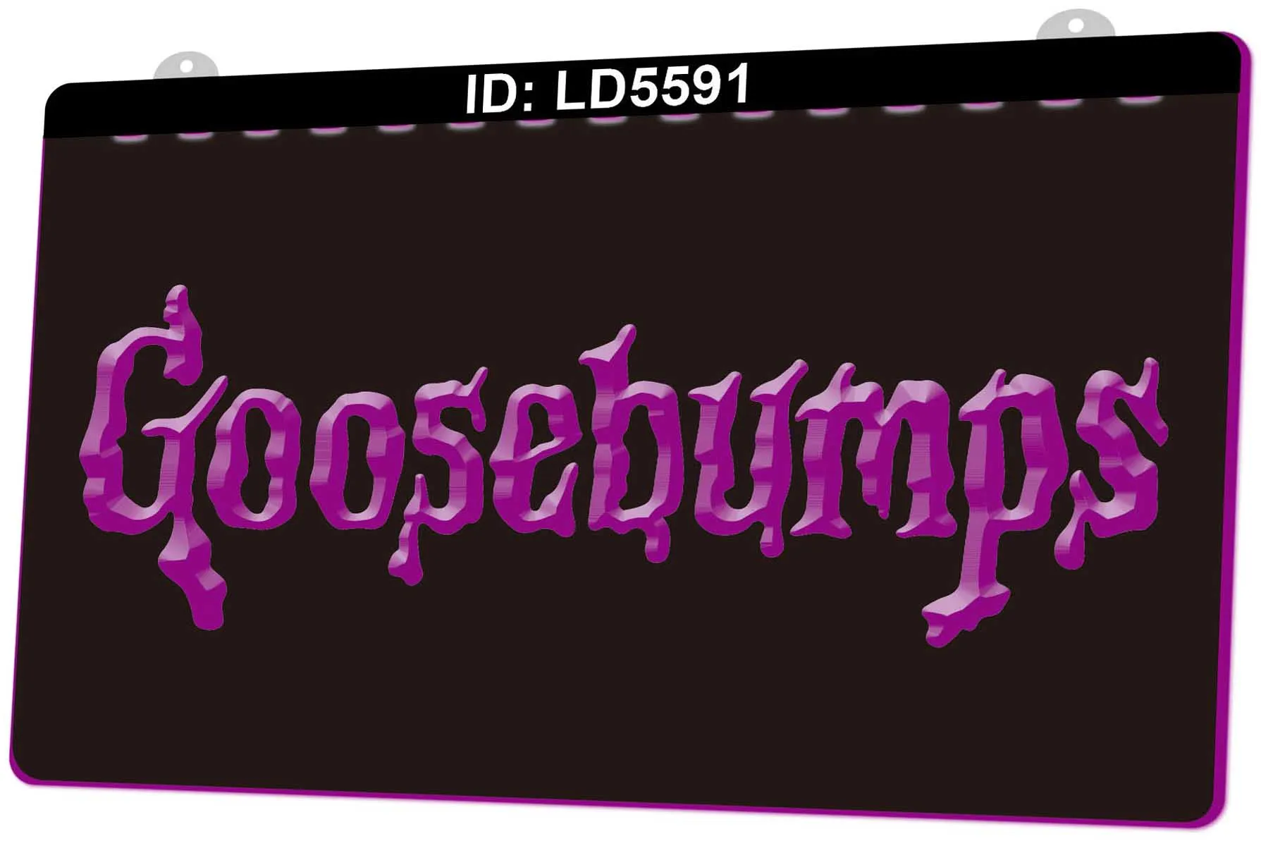 Goosebumps 3D Engraved LED Light Sign | USB & Battery Operated ...