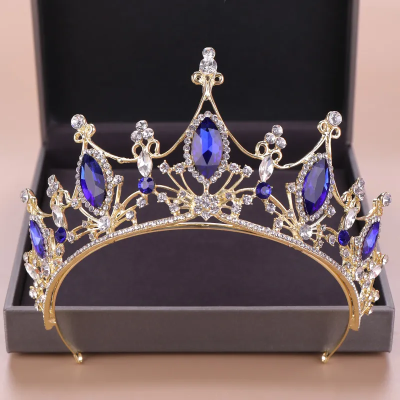 DHgate.com:2021 Gold Princess Headwear Chic Bridal Tiaras Accessories ...