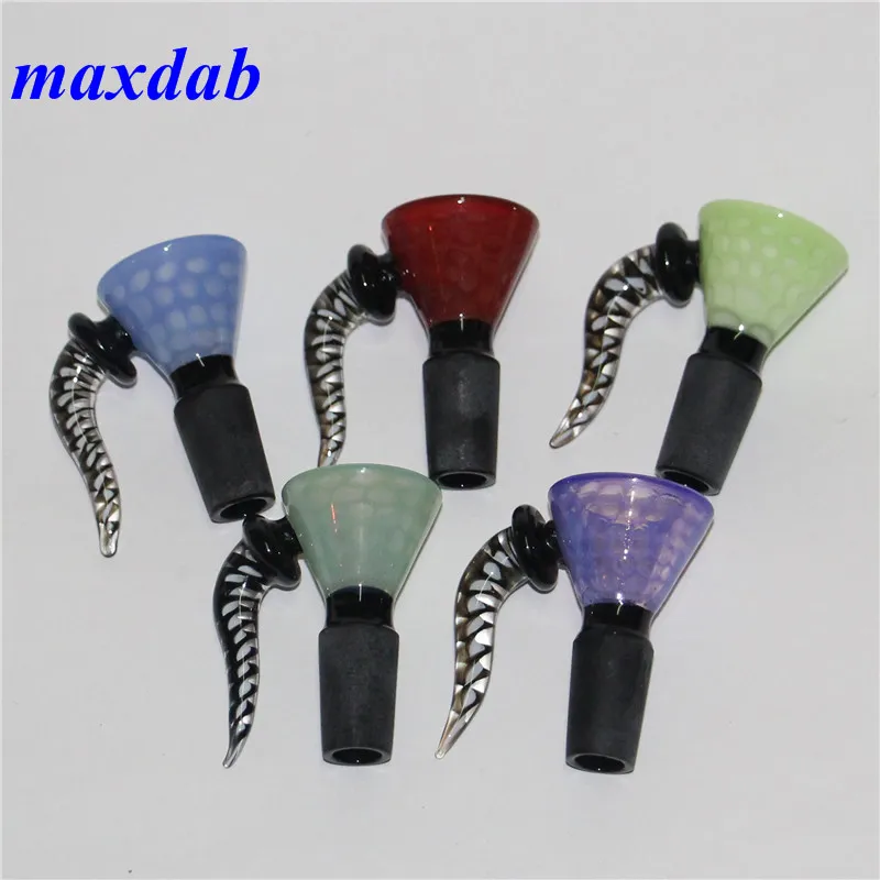 Wholesale Pink Glass Hookah Bong Slides Thick, Funnel Bowls Pipes In ...