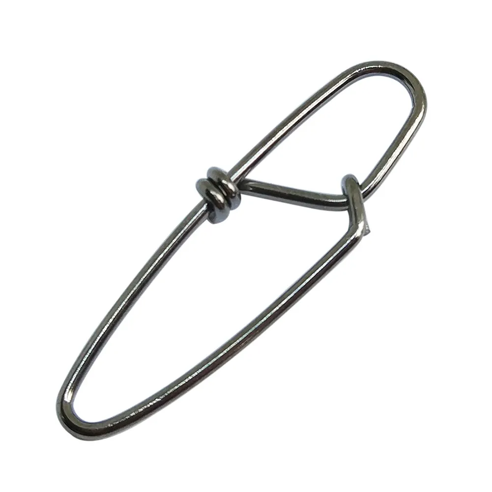 Stainless Steel Fishing Fast Link Snap Saltwater Bass Ice Fishing Lure ...