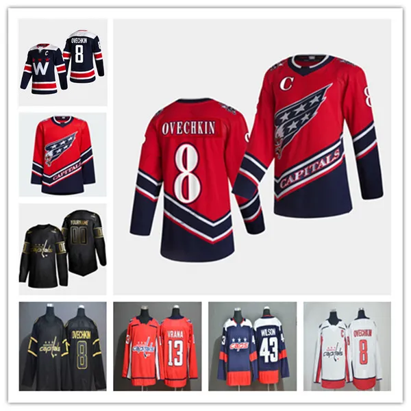 Reverse Retro 2021 Hockey Washington Capitals Jerseys Alexander ...