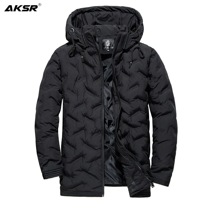 Men's Winter Jackets Large Size Thick Warm Hooded Winter Jackets Coats ...