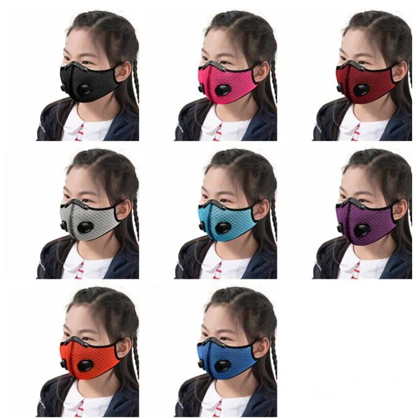 Kids Face Mask with Valve - Children's Cycling Mask, Sports Dustproof ...