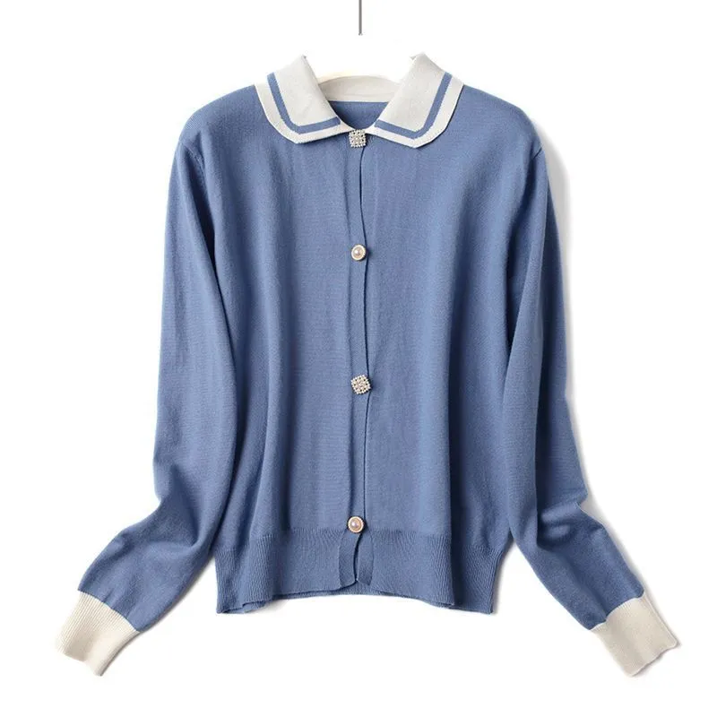 Preppy Striped Knit Sweater: Soft, Loose Pullover - Shop Now for Autumn ...