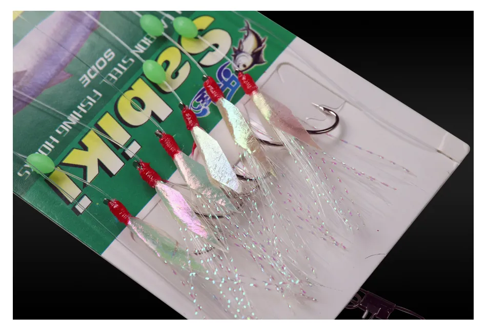 10 Packs 1020 Fishing Sabiki Rigs Saltwater Fishing Sabiki Bait Lure ...