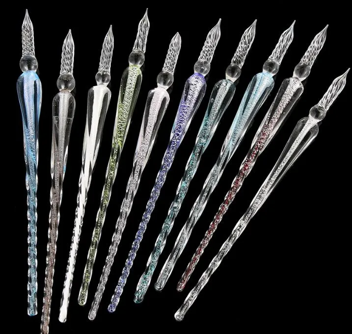 DHgate.com:Handmade Glass Lampwork Pen with 3D Flower Inside Crystal ...