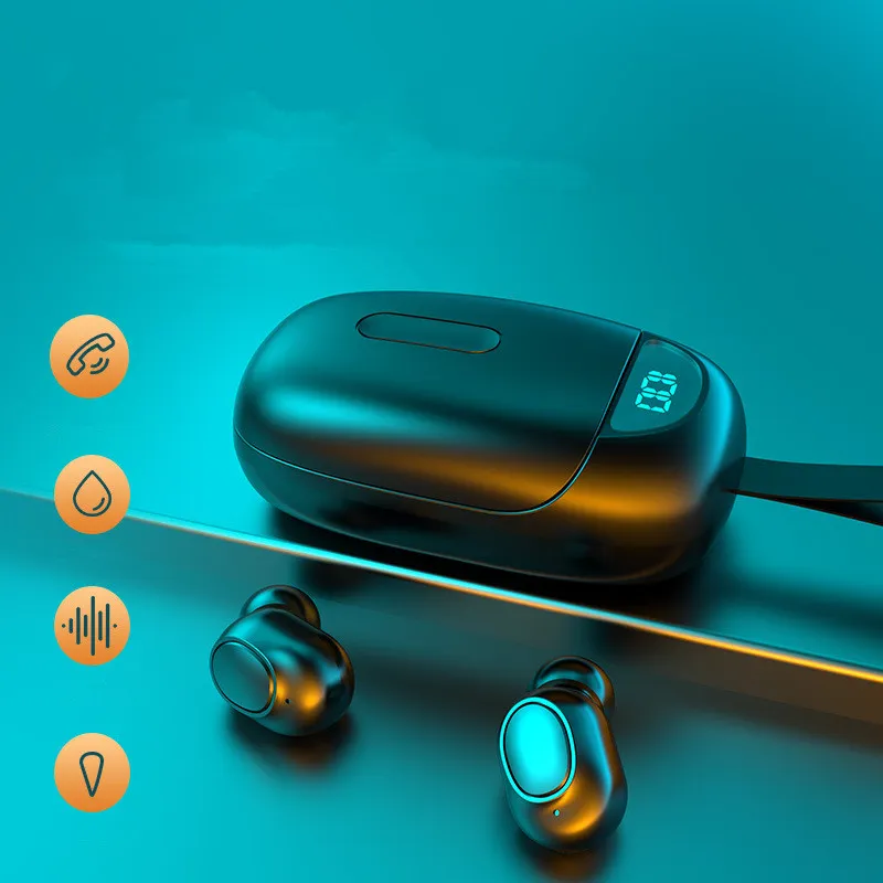 Mini Bluetooth 5.0 Earbuds - Wireless Sports Headphones with Noise ...