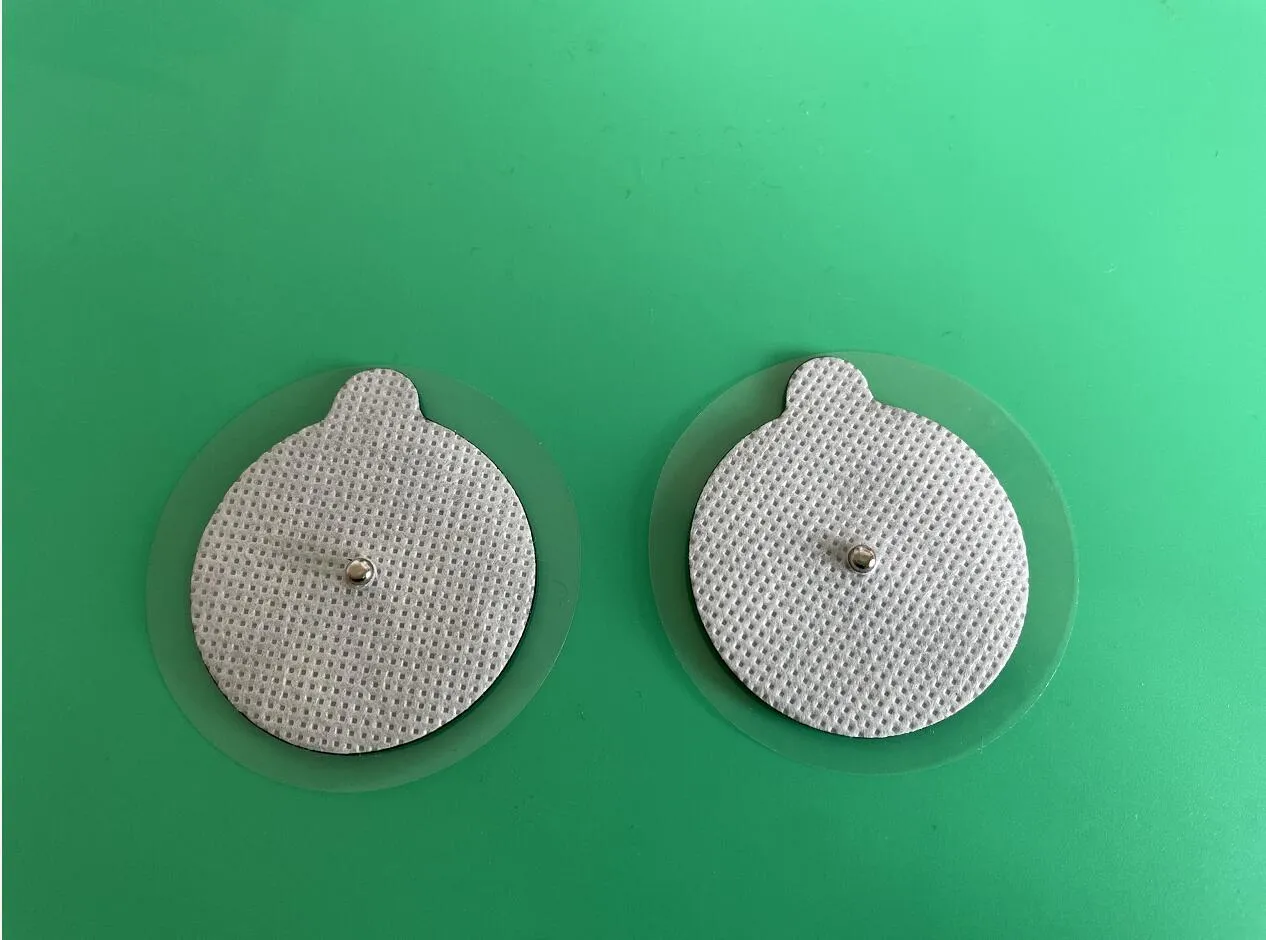 40 Premium Self-Adhesive Electrode Pads - 4cm Silicone Gel Patches for ...