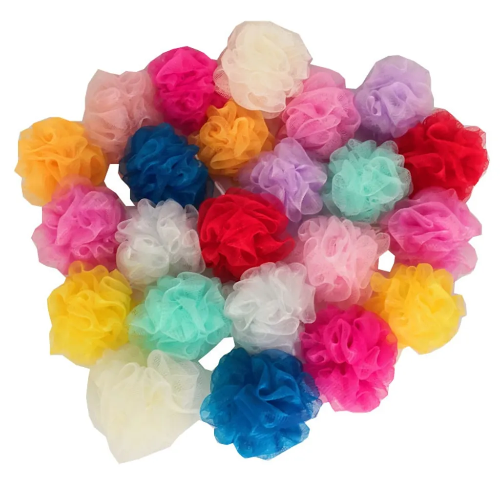 Soft Body Bubbles Sponge Bath Ball Nylon Scrubber, Loofah Mesh Net ...