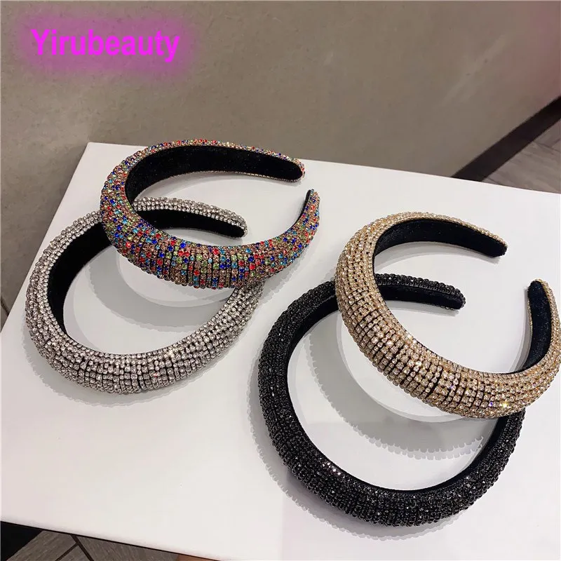 Sparkling Rhinestone Headband Set - Colorful Hair Accessories Kit ...