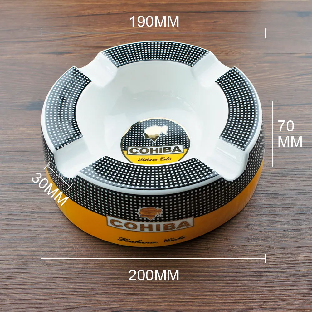 Ashtray Ceramic Big Home Ash Tray Round With 4 Holder Stands, Smoking ...