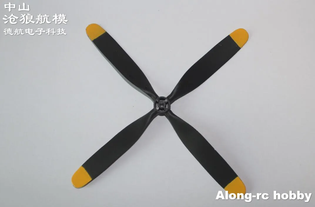 DHgate.com:3pcs 170mm 4-Blade Propeller for RC Airplane, Volantex P51 ...