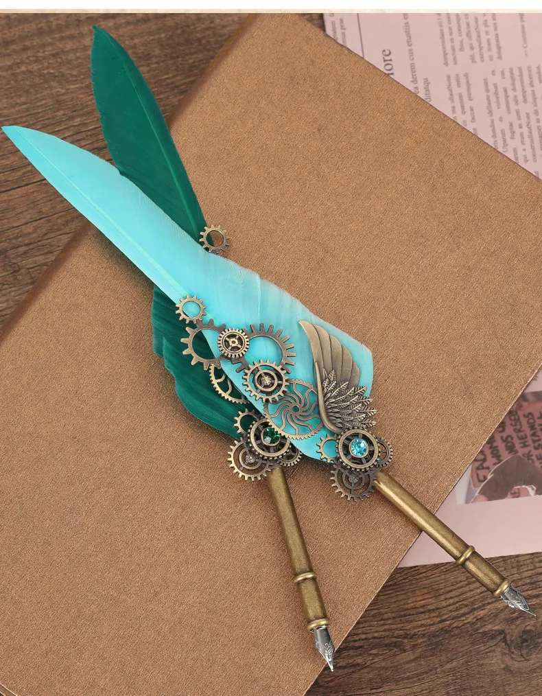 Wholesale Steampunk Steampunk Pen Set Antique Gear Metal Barns Journal ...