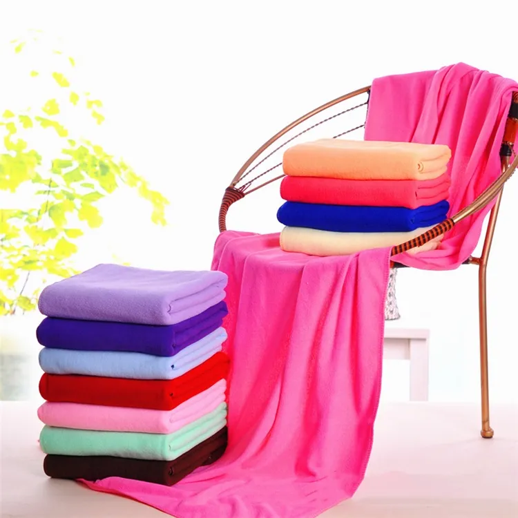 Microfiber Bath Colorful Bath Towels Beach Drying Bath Washcloth Shower ...