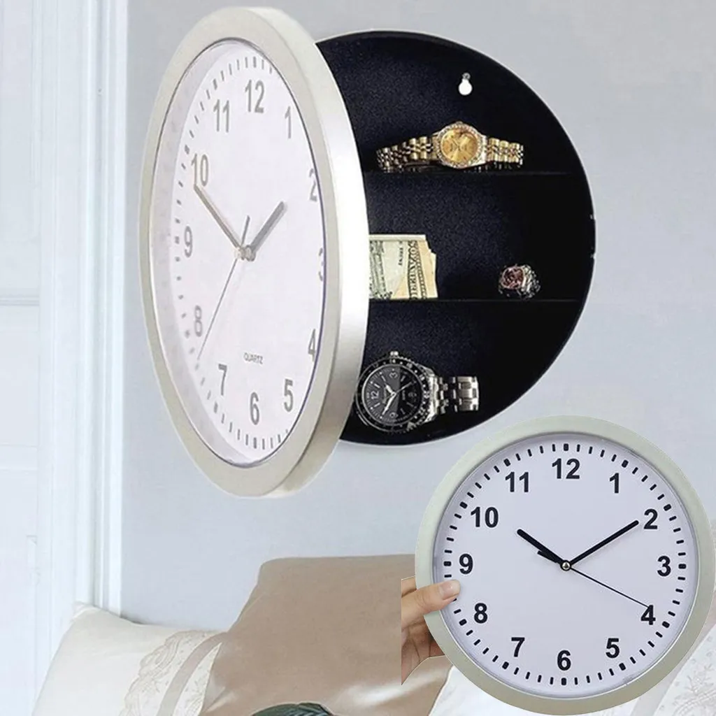 Storage Box Wall Clock Hidden Clock Secret Safes Hidden Clock For Stash ...