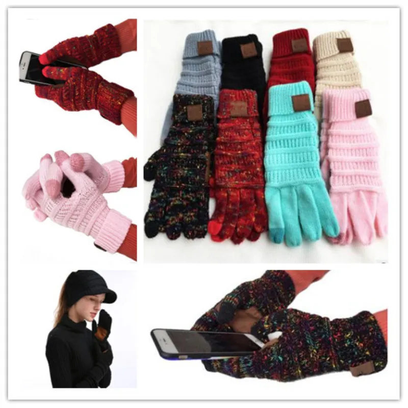 DHgate.com:9-Color Winter Knit Touchscreen Gloves: Warm Wool, Antiskid ...