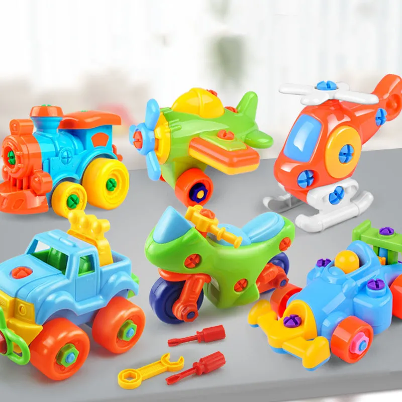 Cute Cartoon Children Disassembly Assembly Model Screwing Blocks Toys ...