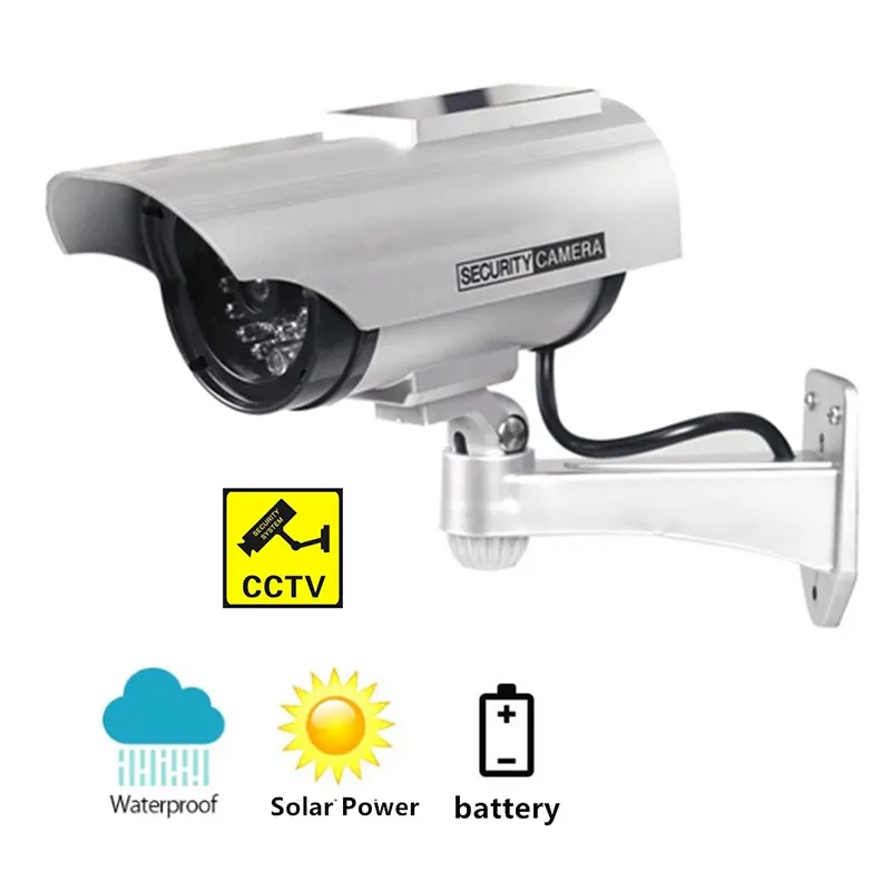 DHgate.com:Outdoor Solar-Powered Fake Surveillance Camera with LED ...