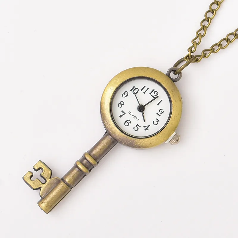 Newest Christmas Vintage Watch Antique Key Shape Pendant Vinta Clock ...