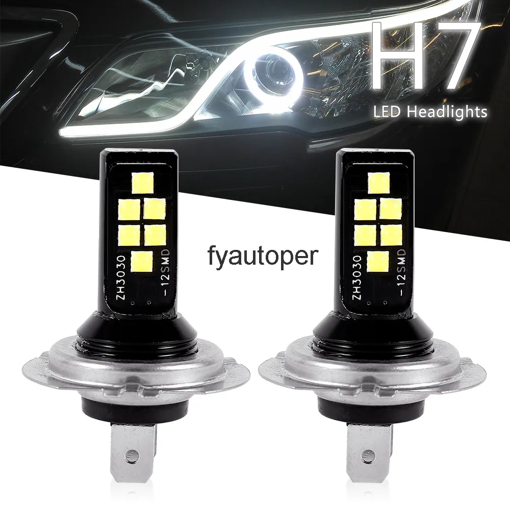 H7 HID Bulb: Car H7 LED Super Bright Fog Lights, 6000K White/Red/Amber ...