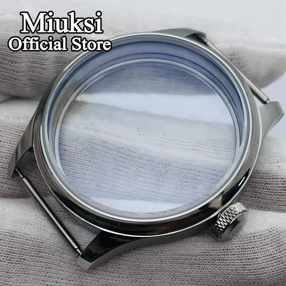 44mm stainless steel watch case for ETA 6497 6498 and Seagull ST3600 ...