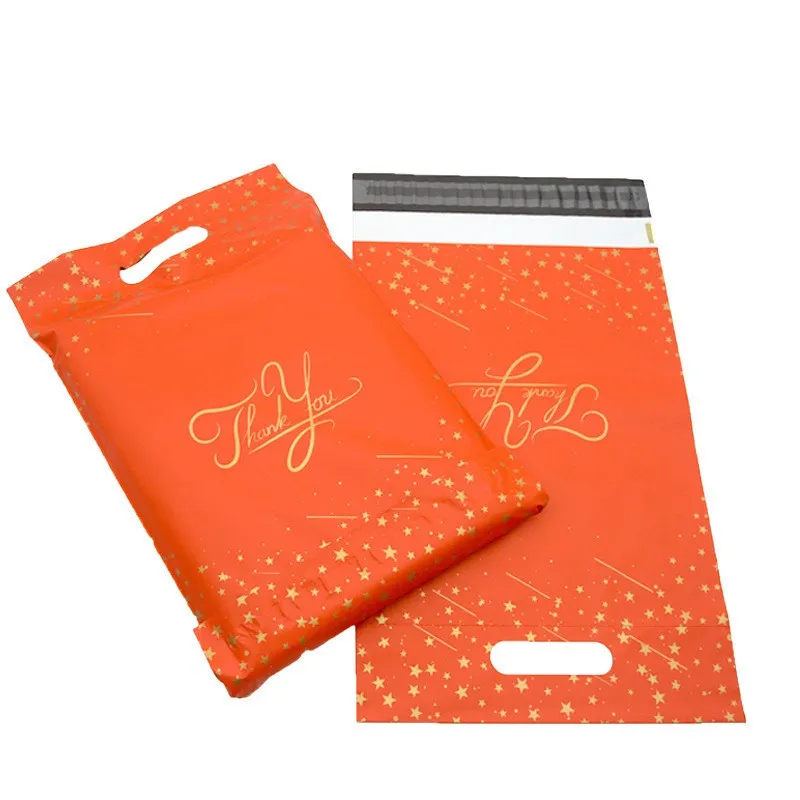 Colorful Thank You Poly Mailers with Handle - Durable Shipping Bags for ...
