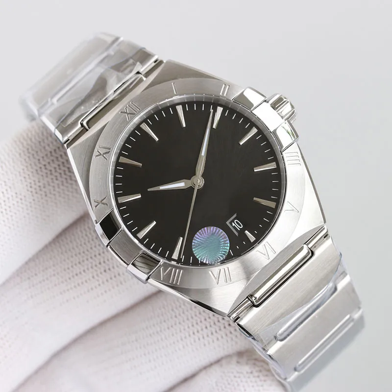 Mens 39MM Mechanical Automatic Wristwatch with Stainless Steel Band and ...