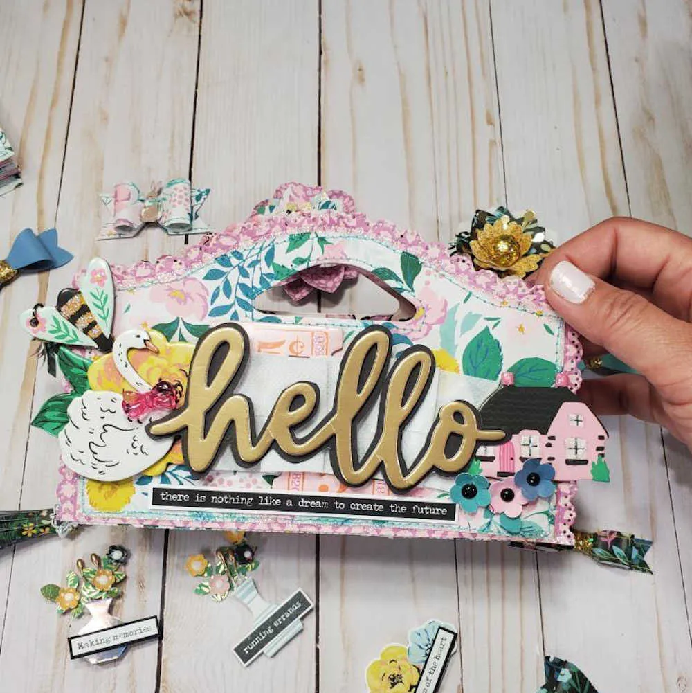 Mini Scrapbook Album KLJUYP Cute Flowerpot Metal Cutting Dies Stencils ...