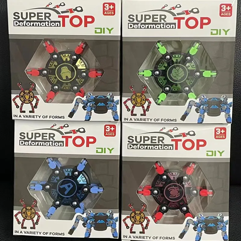 Gyro Toys Mechanical Gyroscope Puzzle Deformable Mech Chain Rotating ...