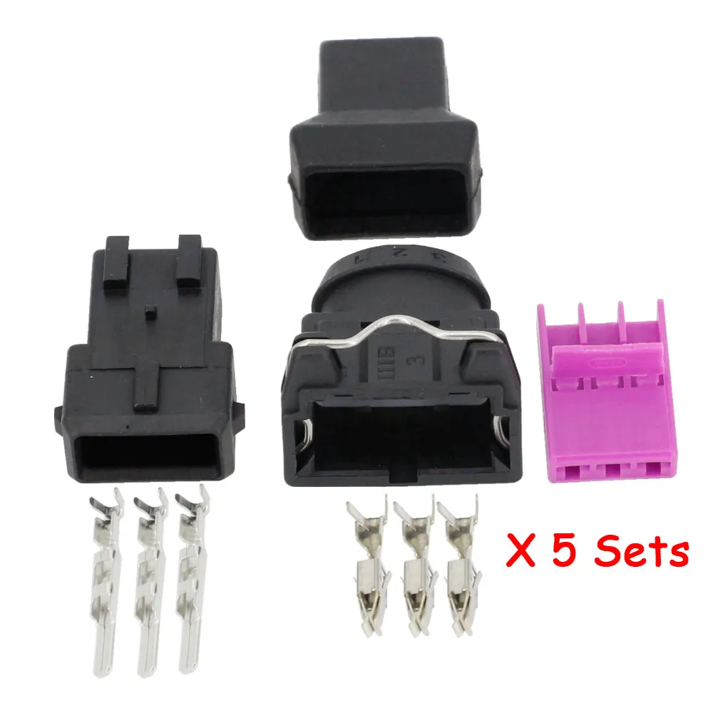 DHgate.com:5-Pack EV1 Automotive Electrical Wire Connector Set - 3-Pin ...