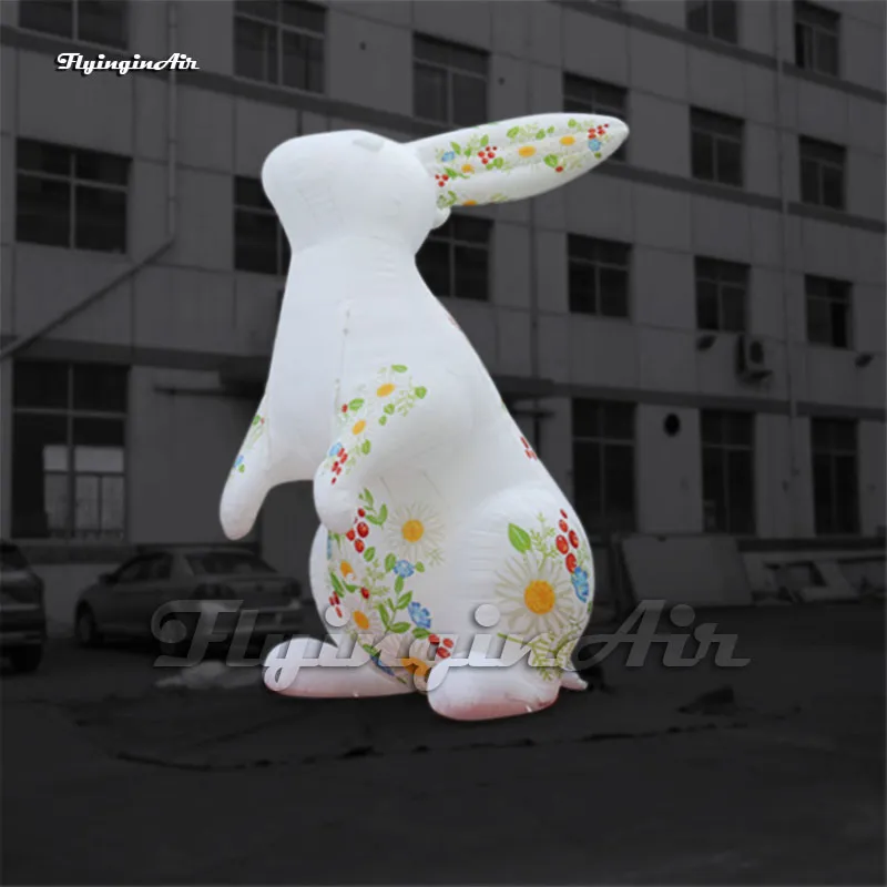 Inflatable Bunny Rabbits Outdoor Mascot Model: White Inflatable Rabbit ...