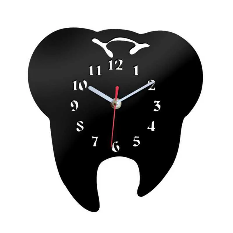Unique Design Wall Clock Decorative Tooth Shaped Clock For Home, Dental ...