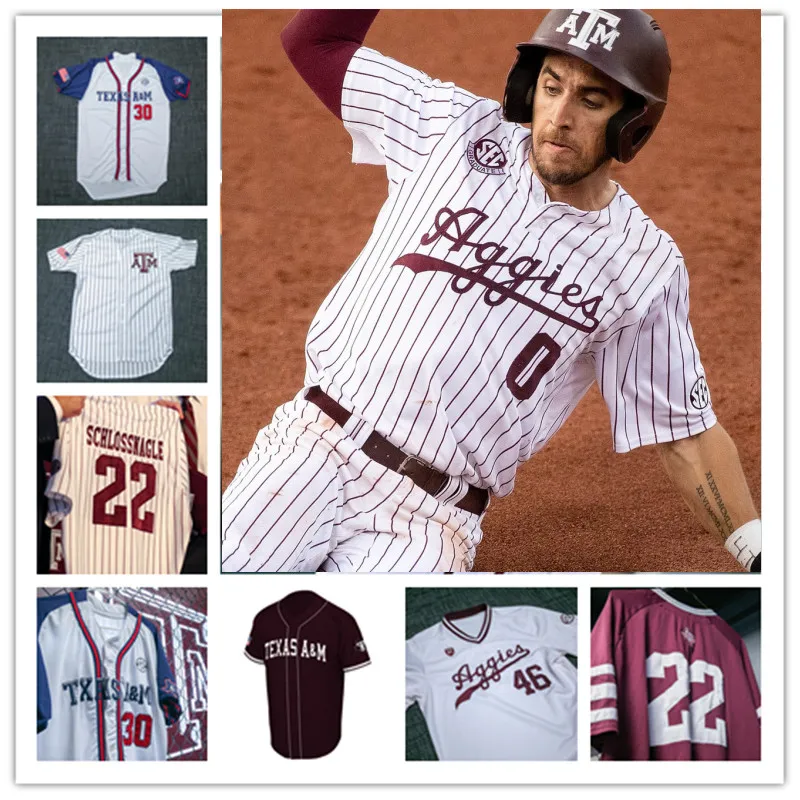 Texas A&M Aggies Baseball Jersey: Dave Elmendorf, Doug Rau, Brett ...
