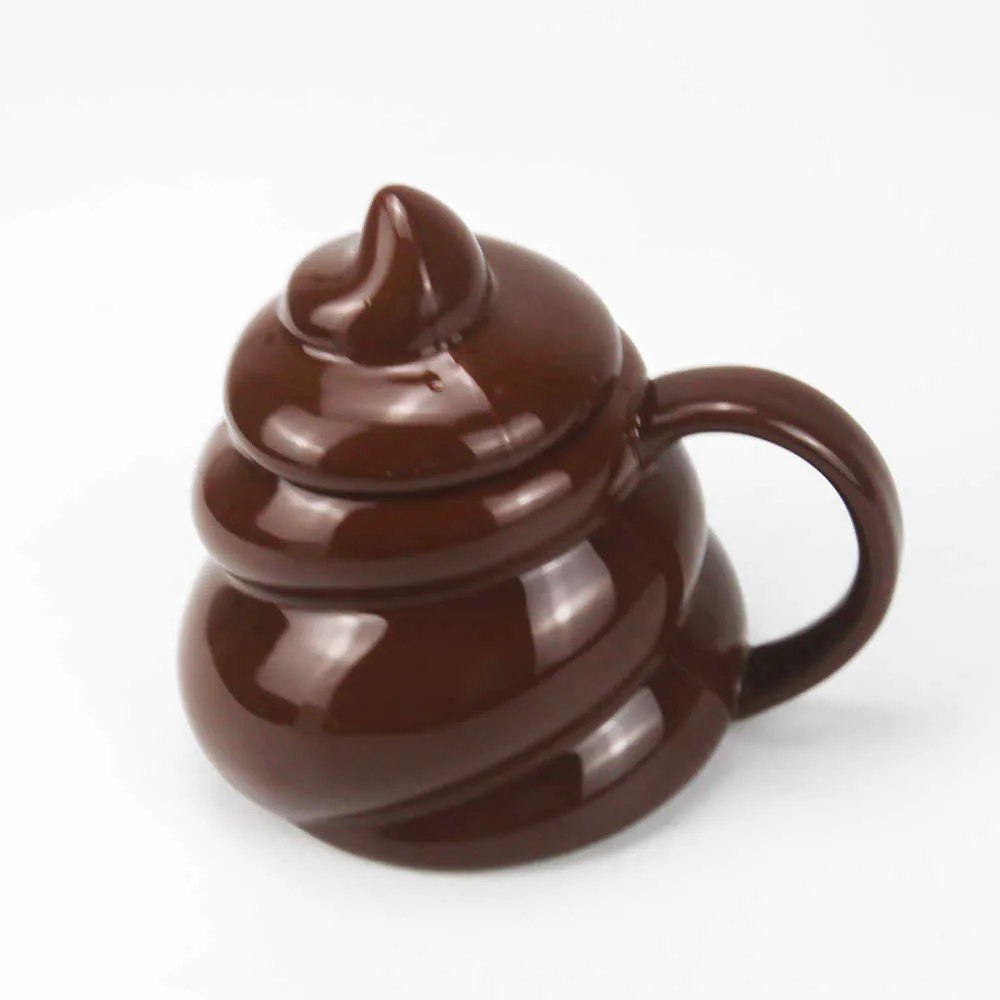 3D Cartoon Poop Mug Tea Coffee Cup Funny Humor Gift, Pile Of Poop Mugs ...