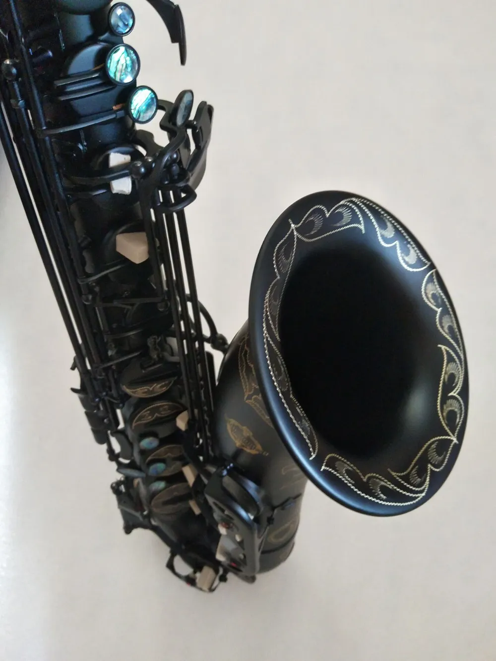 SUZUKI Tenor Saxophone Matte Black Nickel Plated Professional ...
