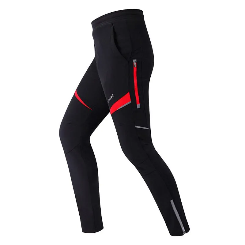 WOSAWE Winter Cycling Mens Workout Tights Windproof, Waterproof Fleece ...